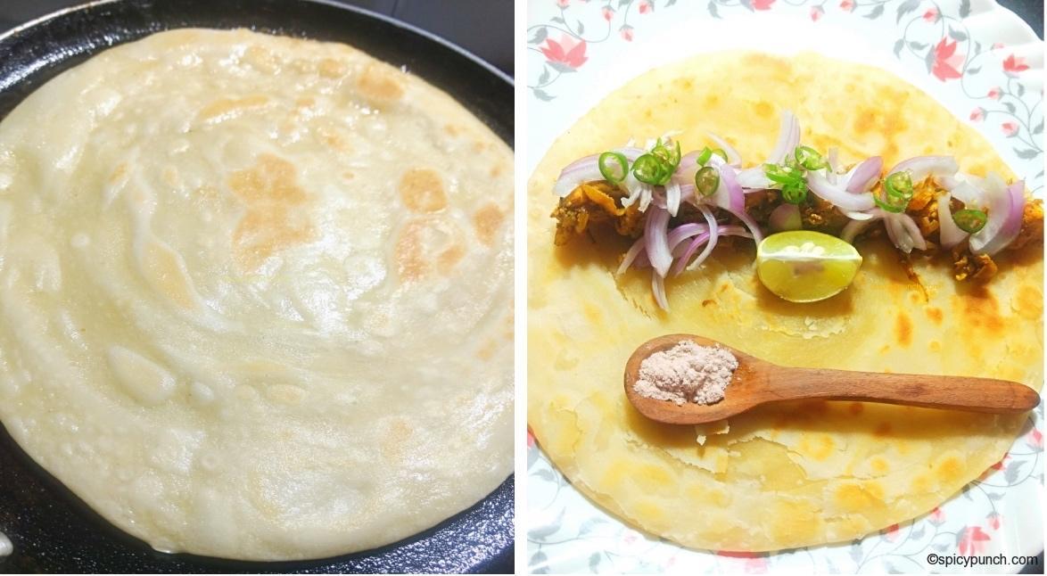 chicken roll recipe | kolkata street food bengali chicken roll recipe