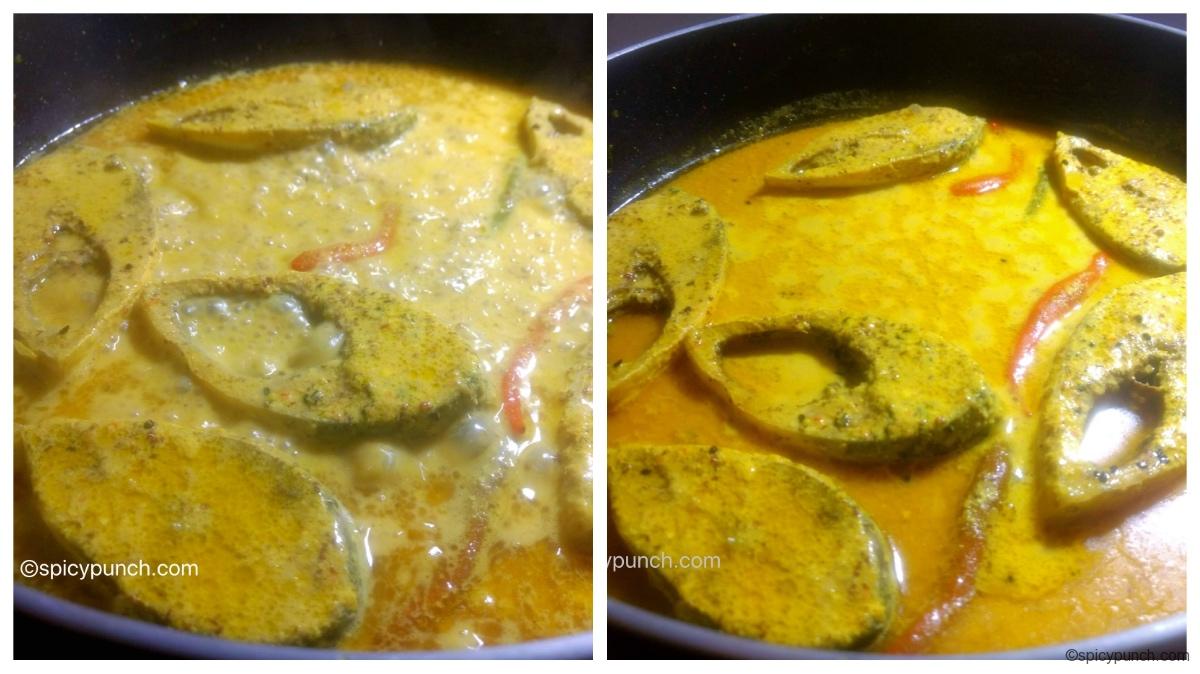 doi ilish recipe | doi shorshe ilish recipe | hilsha in a yogurt gravy