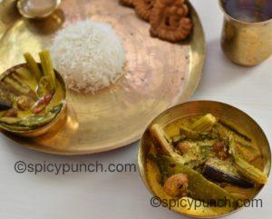 shukto recipe - bengali mixed vegetable curry with bitter gourd