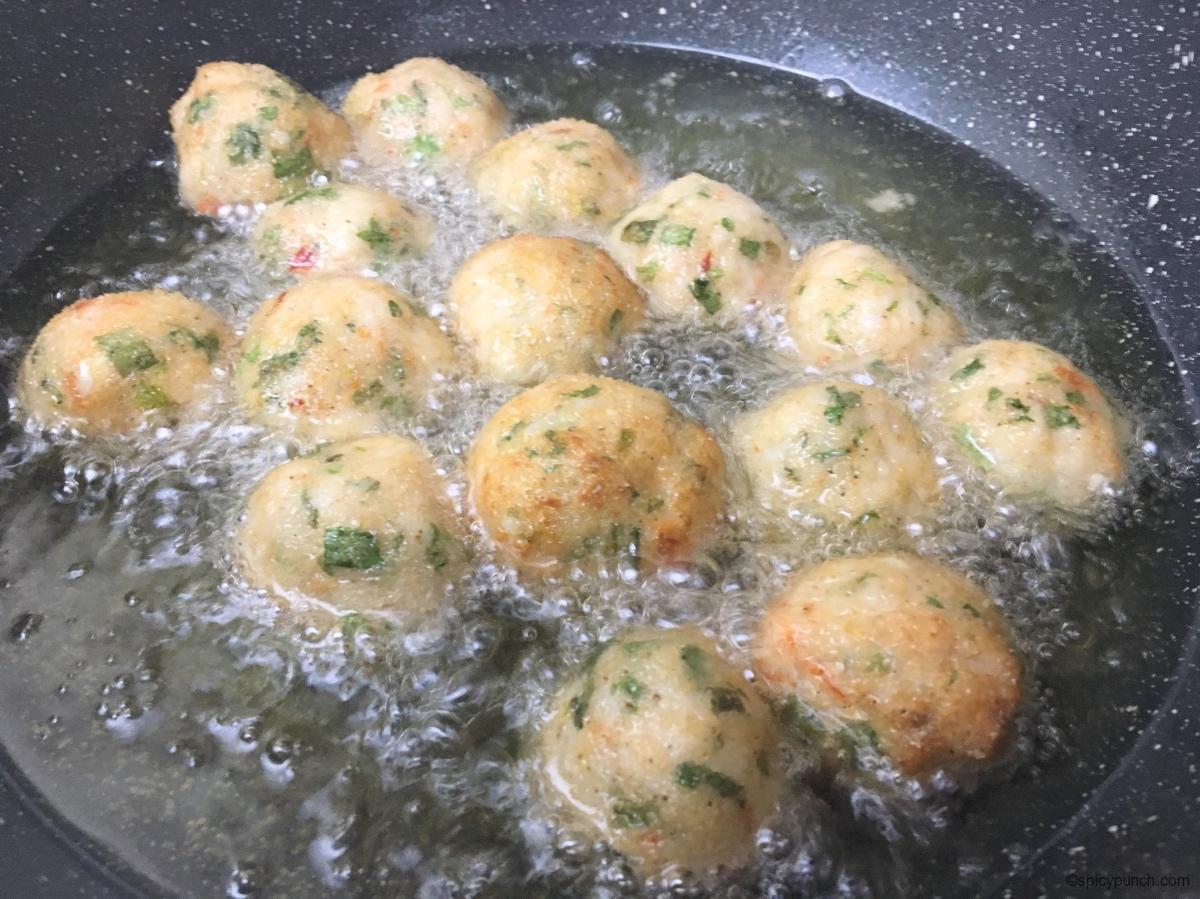 Prawn balls recipe | shrimp ball recipe | how to make fried prawn balls