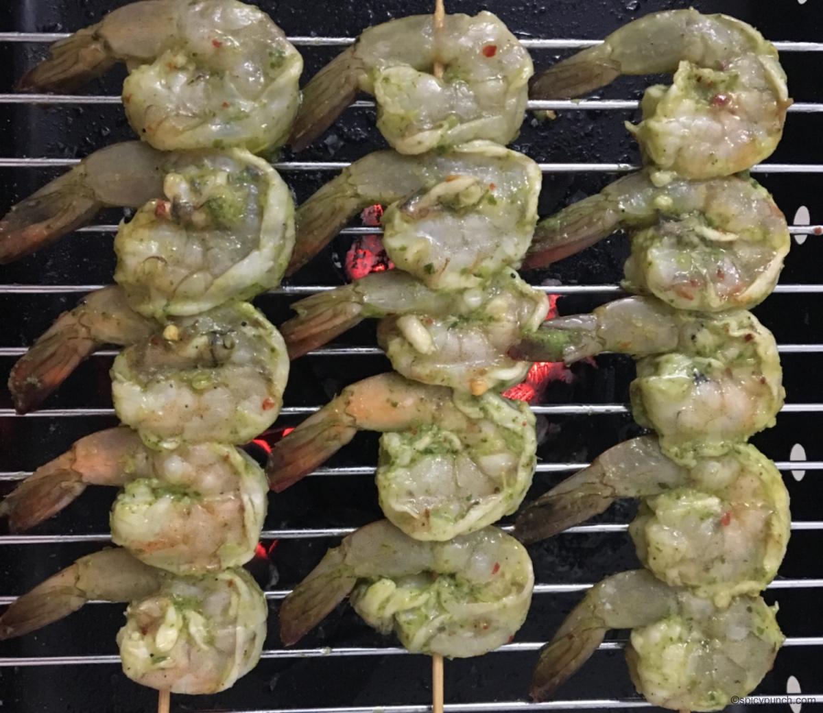 grilled prawns recipe | grilled shrimp recipe - SpicyPunch