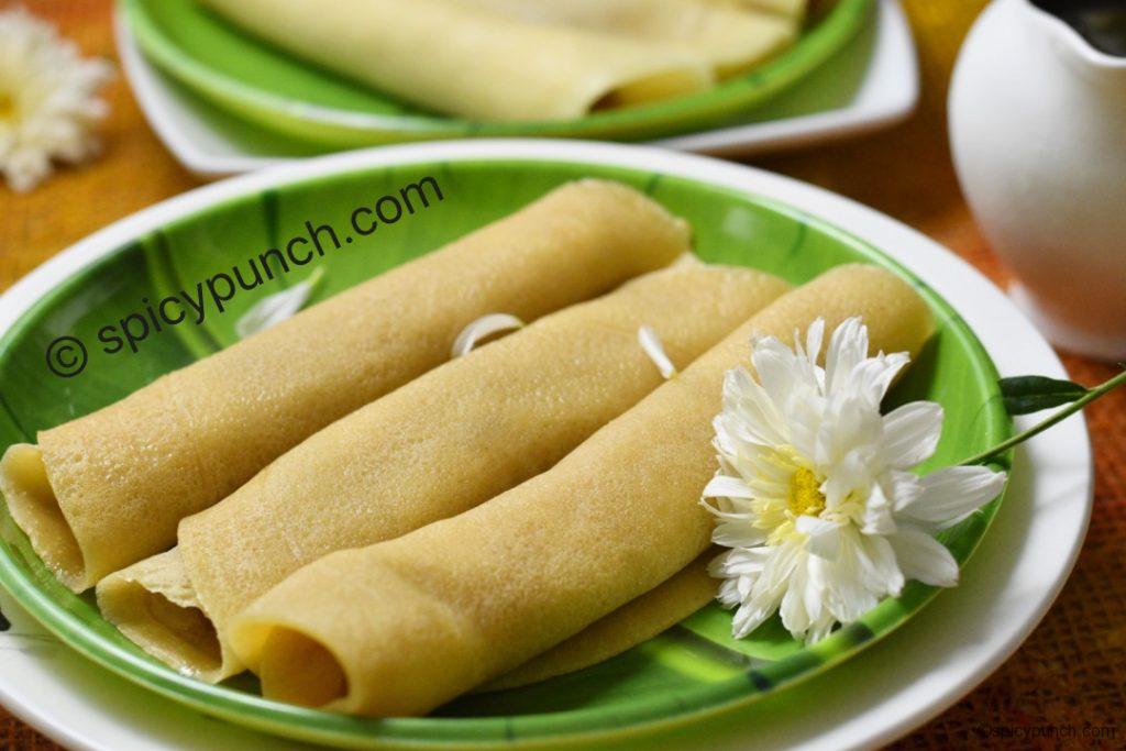 Patishapta pitha recipe | kheer narkel nolen gurer patishapta