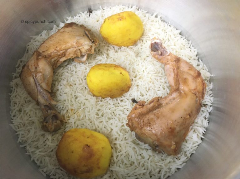 Kolkata special chicken biryani - a Bengali style biryani recipe
