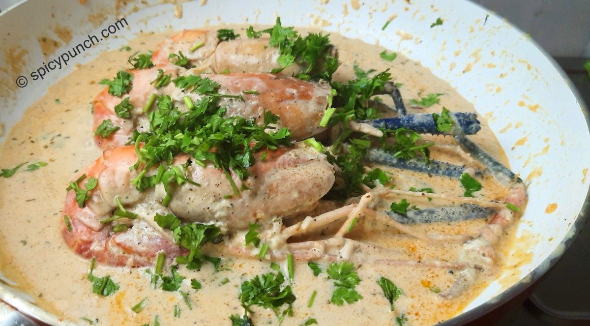 Creamy jumbo prawn recipe- a quick & easy recipe of giant shrimp