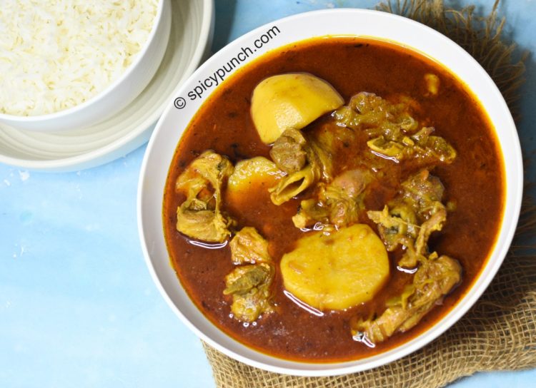 Kochi Pathar Jhol | Khasir Mangshor Jhol - a Bengali Mutton Curry