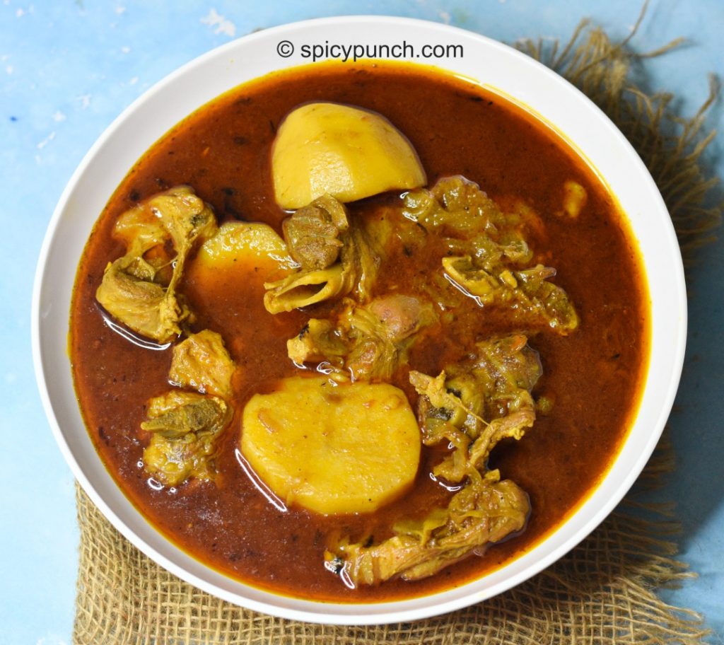 Kochi Pathar Jhol | Khasir Mangshor Jhol - a Bengali Mutton Curry