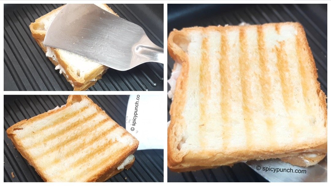 Mayonnaise chicken sandwich - Chicken sandwich with mayo & salad