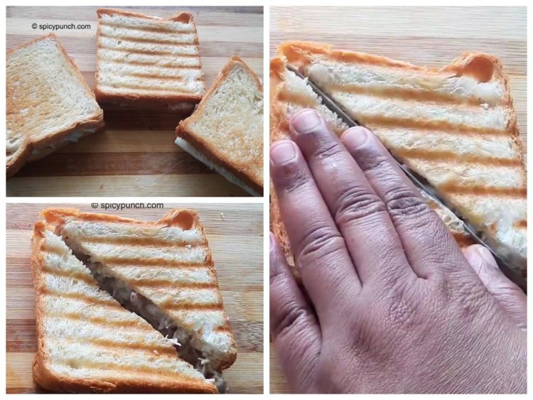Mayonnaise chicken sandwich - Chicken sandwich with mayo & salad