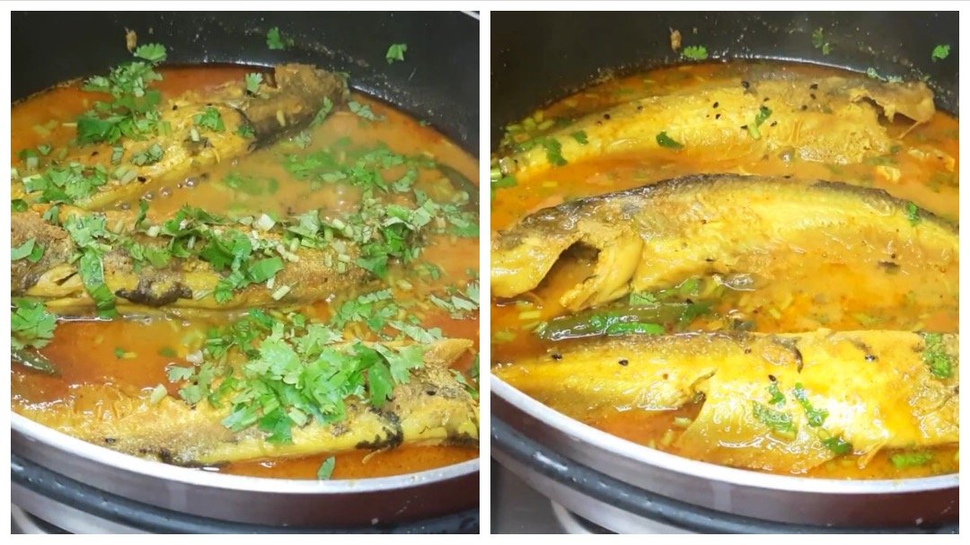 Pabda macher shorshe jhal - a bengali mustard fish curry recipe
