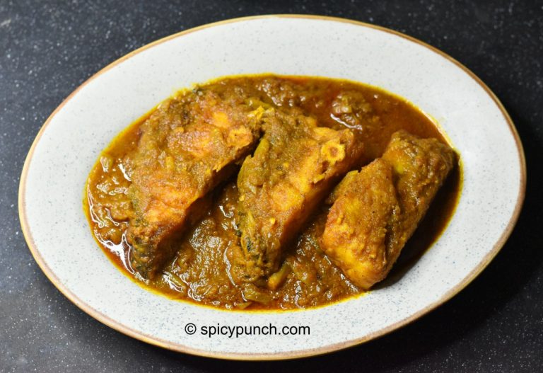 Rui Katla Macher Kalia recipe - Bengali Fish kalia with step by step