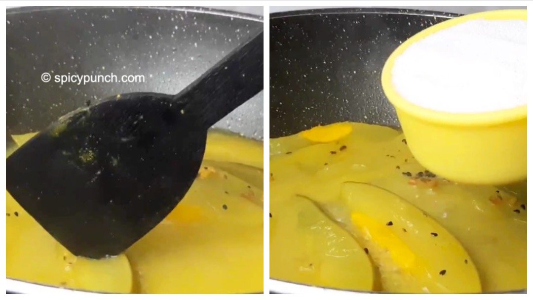 Kacha Aamer Chutney recipe - Bengali Biyebari'r style