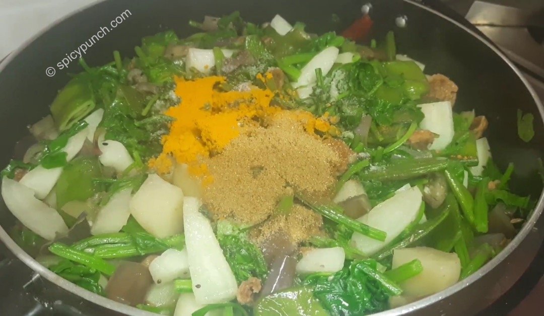 Bengali Palong shaker ghonto recipe | Palong shak er tarkari recipe