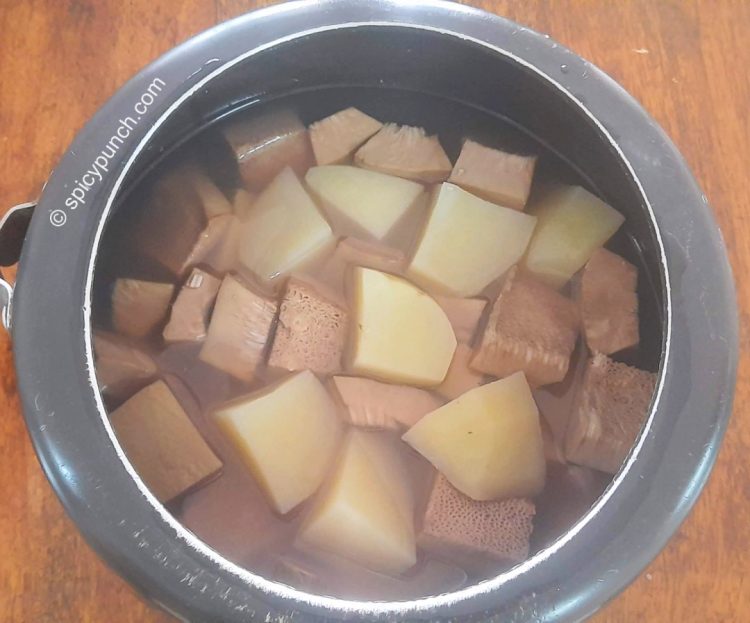 Echor Chingri recipe - Bengali Kathal Chingri recipe - Echor recipes